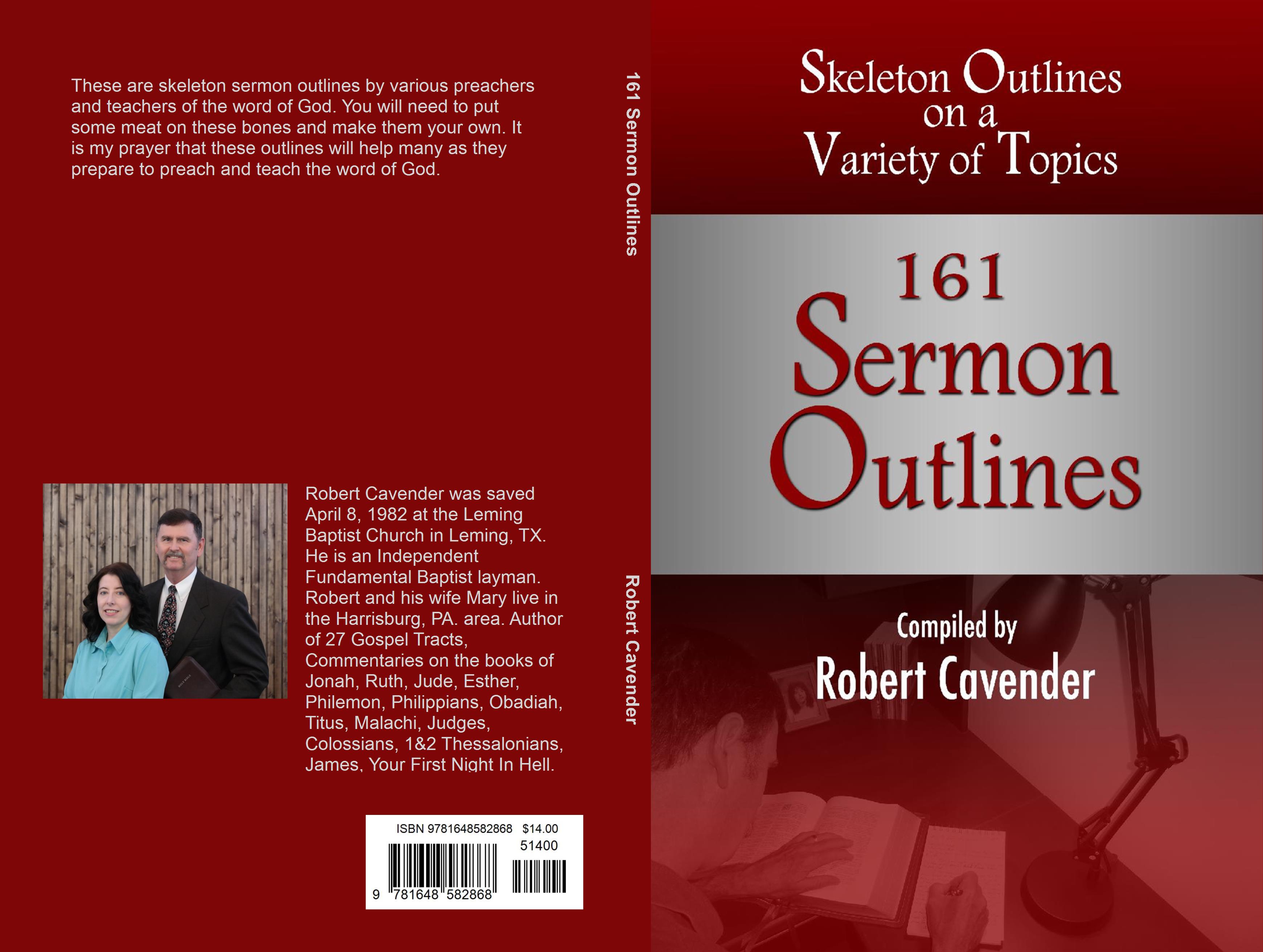 161 Sermon Outlines by Robert Cavender : $14.00 : 9781648582868 ...