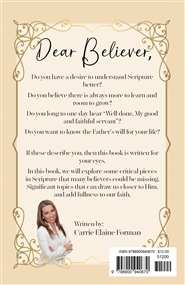 Dear Believer, by Carrie Elaine Forman : $12.00 : 9798900940670 ...