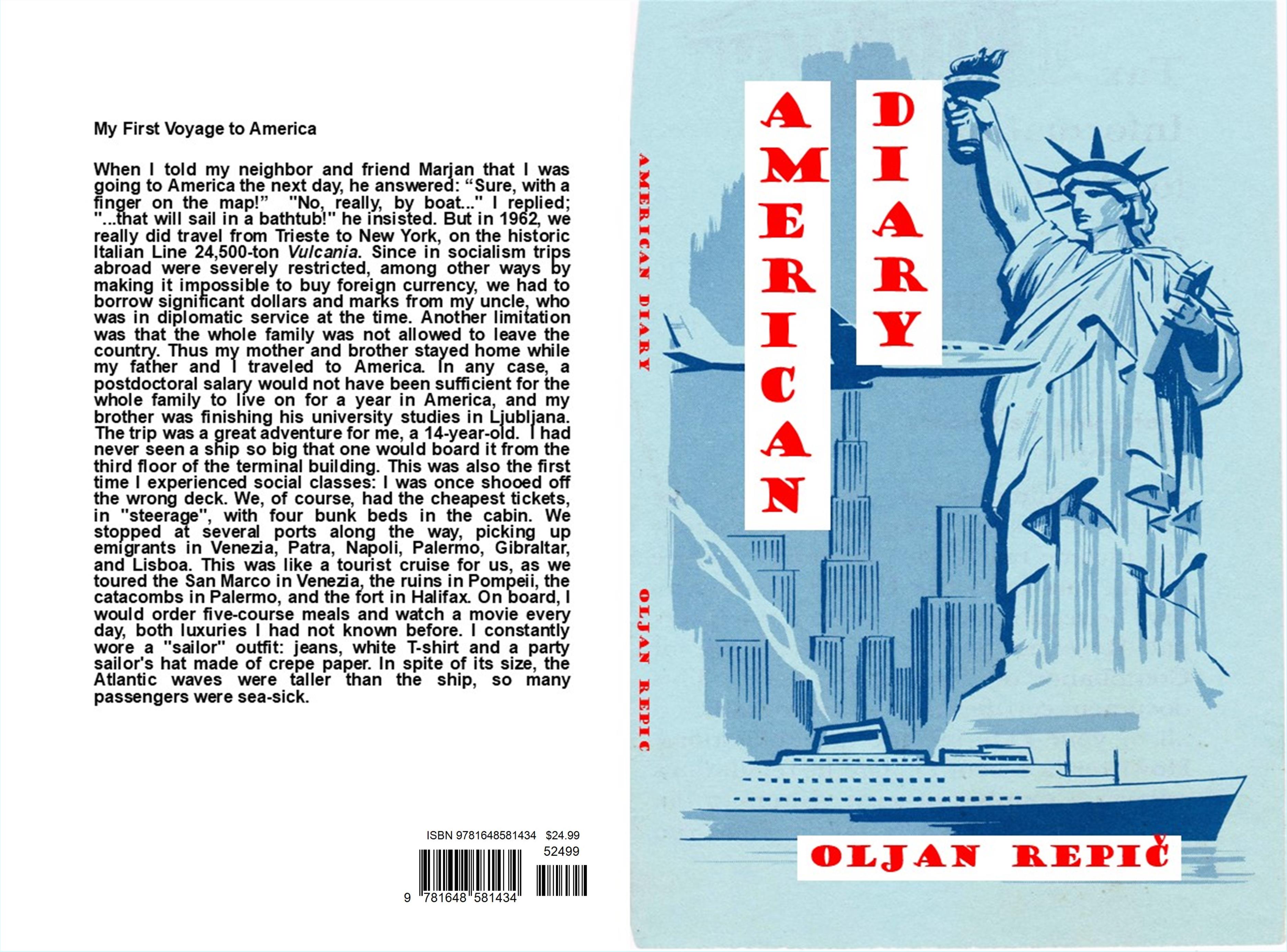 American Diary by Oljan Repic : $24.99 : 9781648581434 : TheBookPatch.com