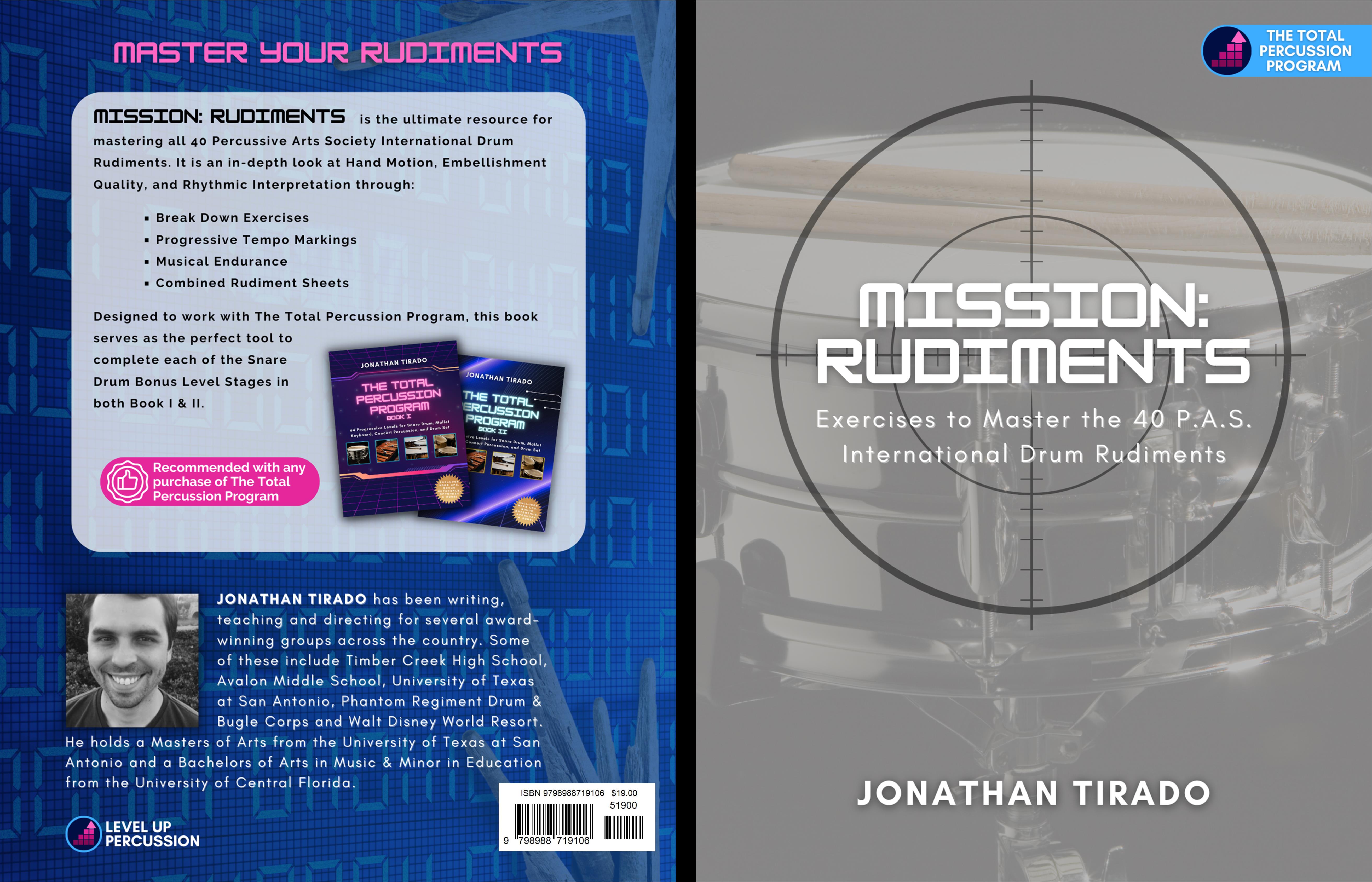 Mission: Rudiments by Jonathan Tirado : $19.00 : 9798988719106 ...