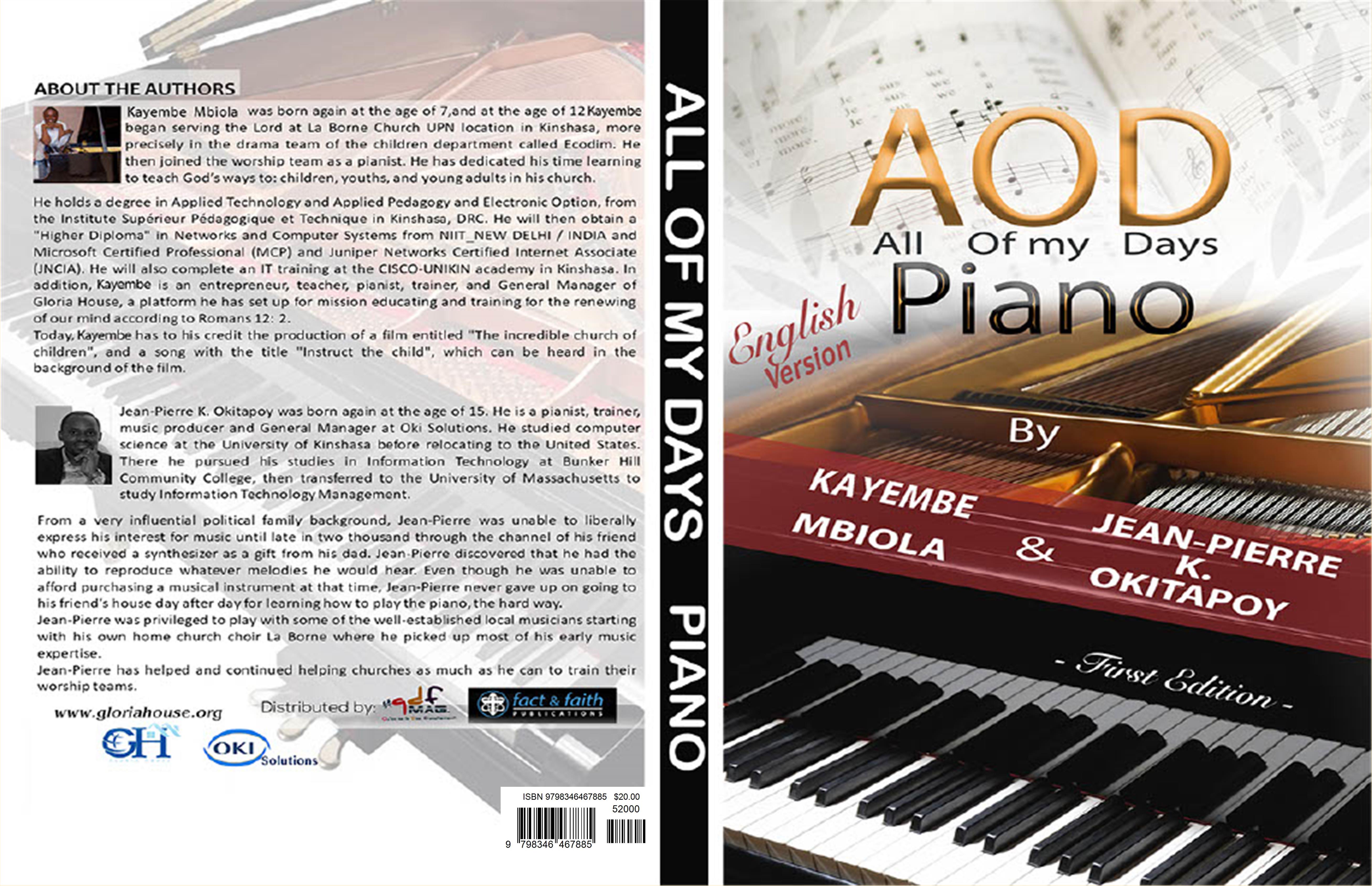AOD Piano English by Kayembe Mbiola Jean-Pierre Okitapoy : $20.00 ...