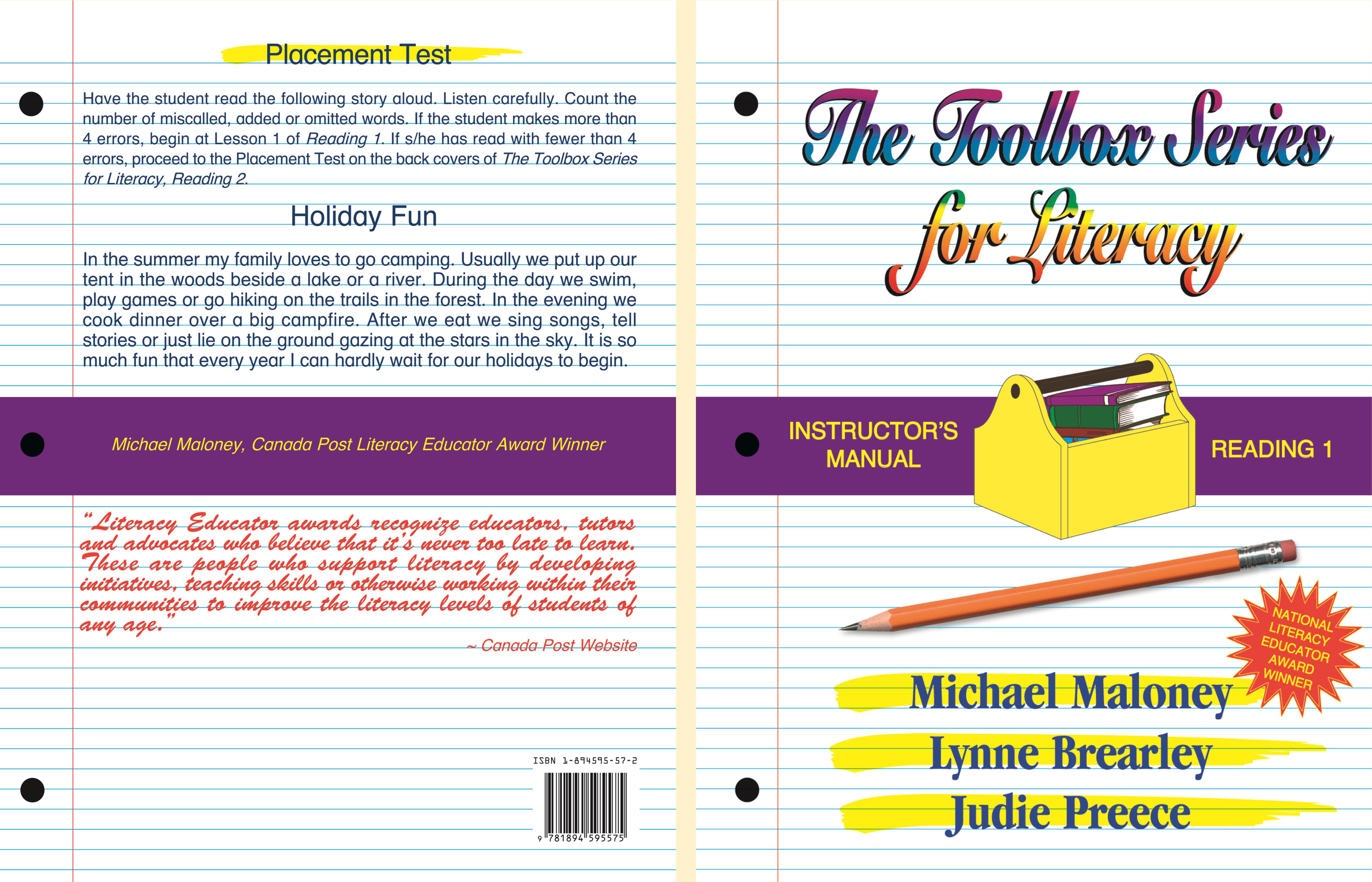 The Toolbox Series for Literacy Reading 1 Instructor's Manual by ...