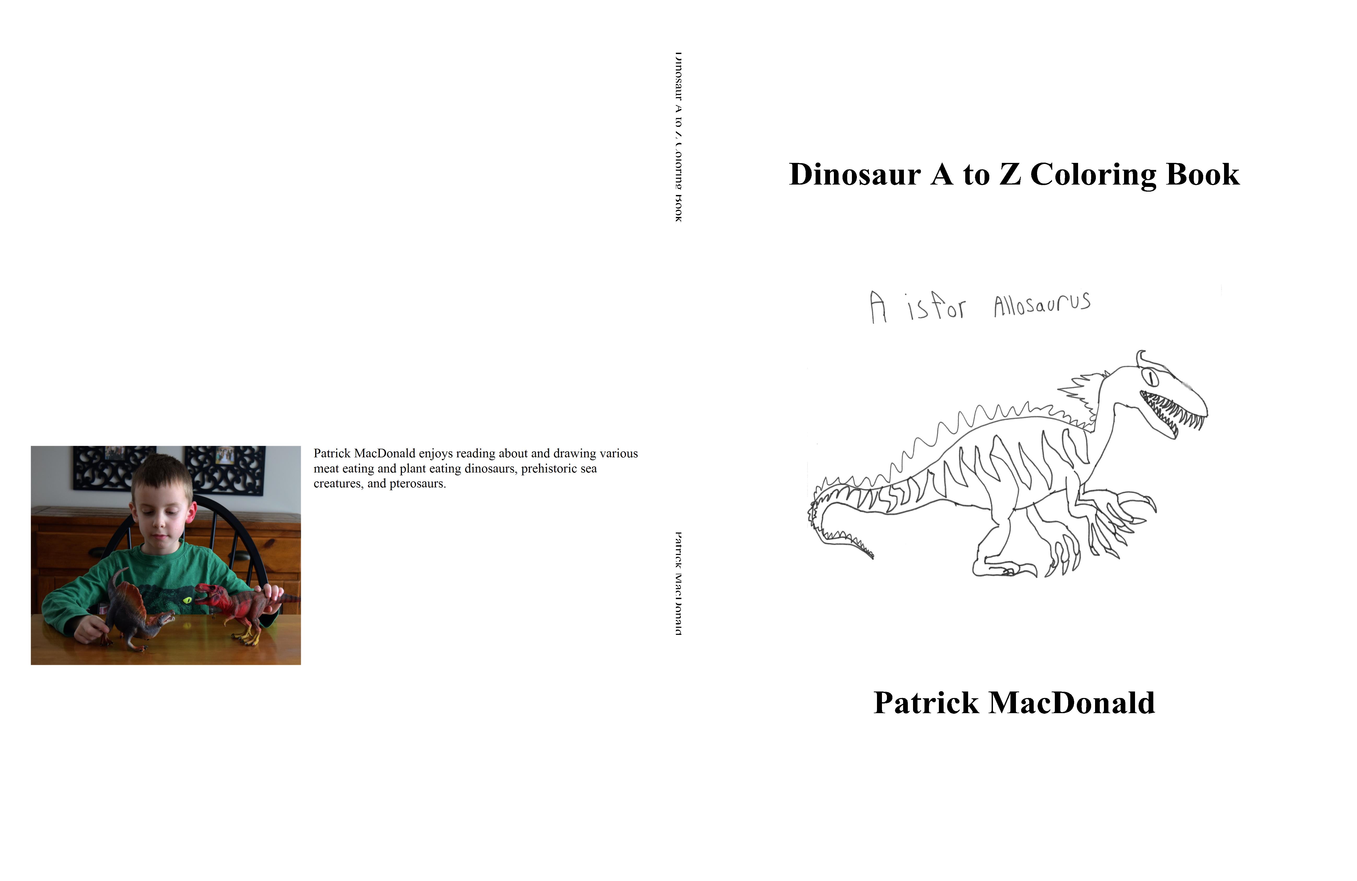 Dinosaur A to Z Coloring Book by Patrick MacDonald : $4.83 ...