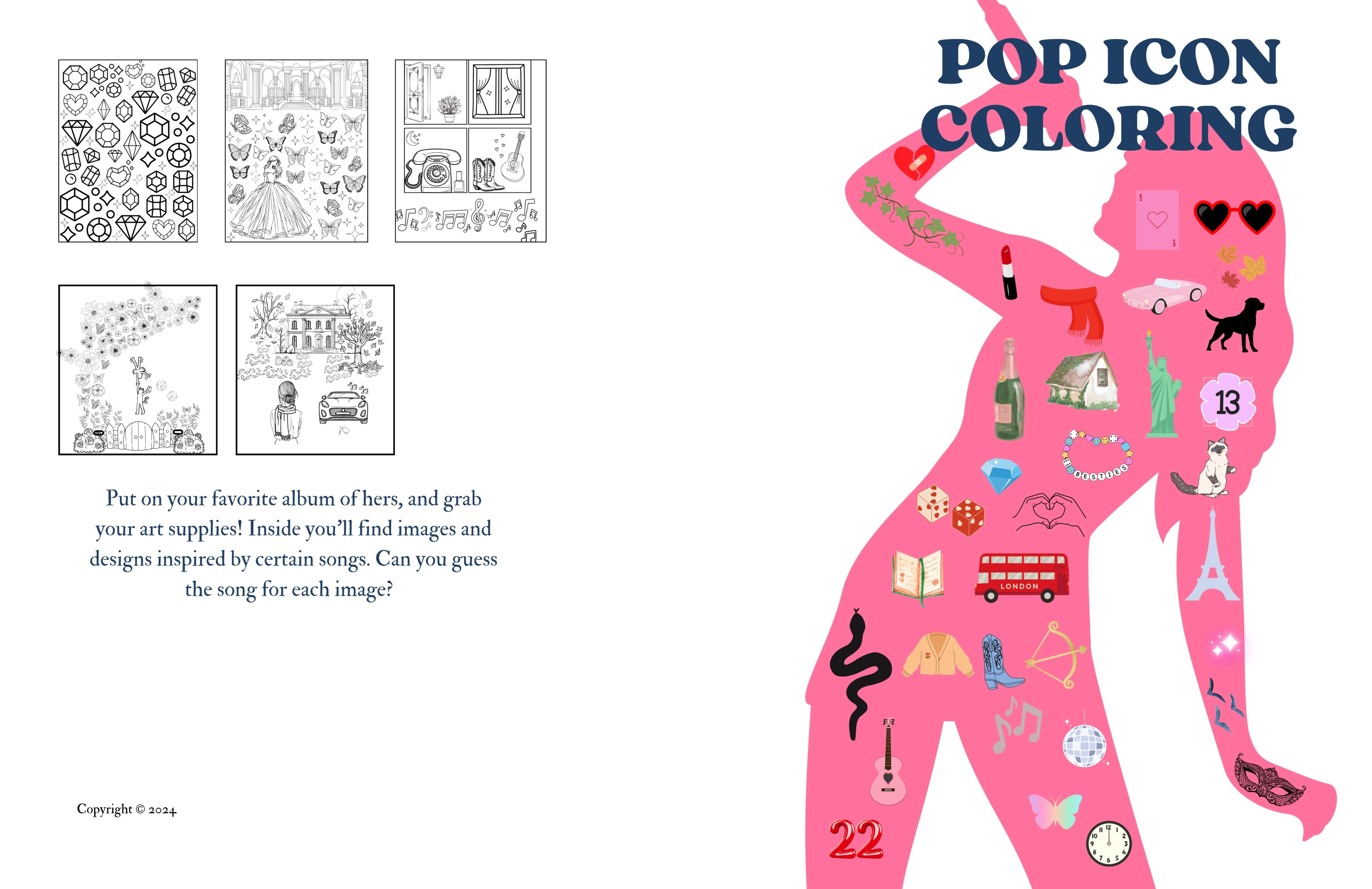 Pop Icon Coloring by Danielle Hampton : $9.97 : TheBookPatch.com