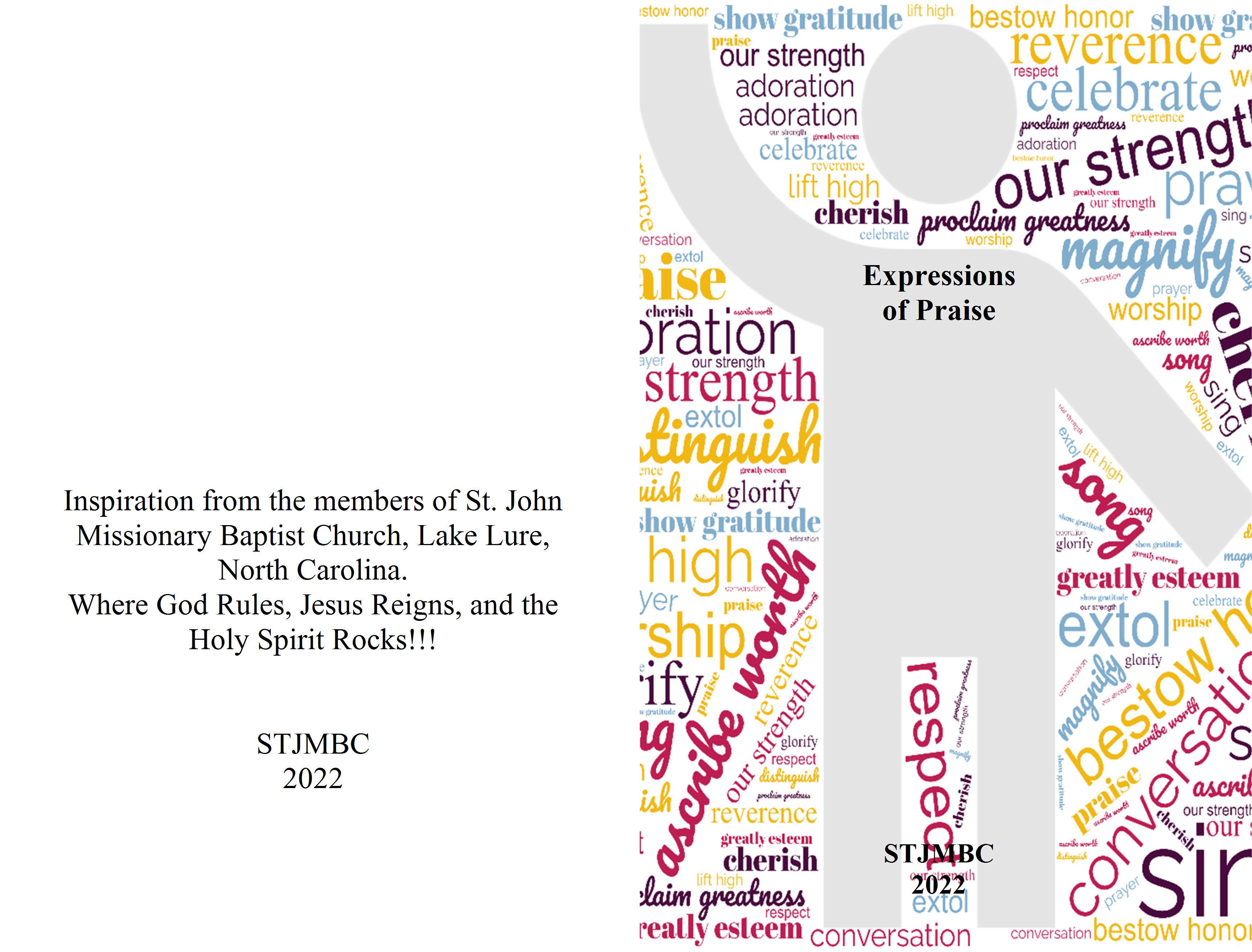 Expressions of Praise by STJMBC 2022 : $10.04 : TheBookPatch.com