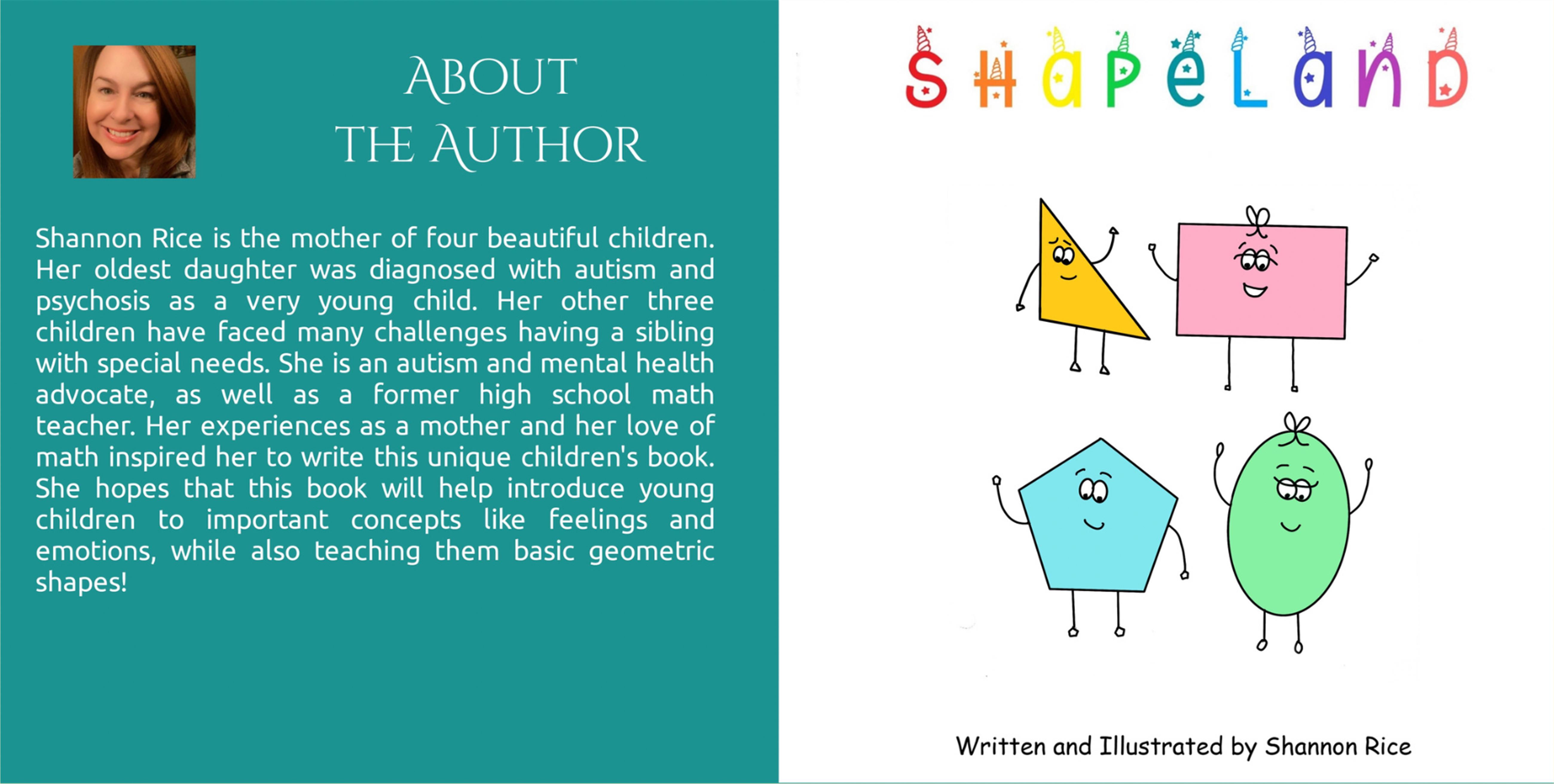 Shapeland: A Unique Adorable Book Designed to Teach Young Children ...