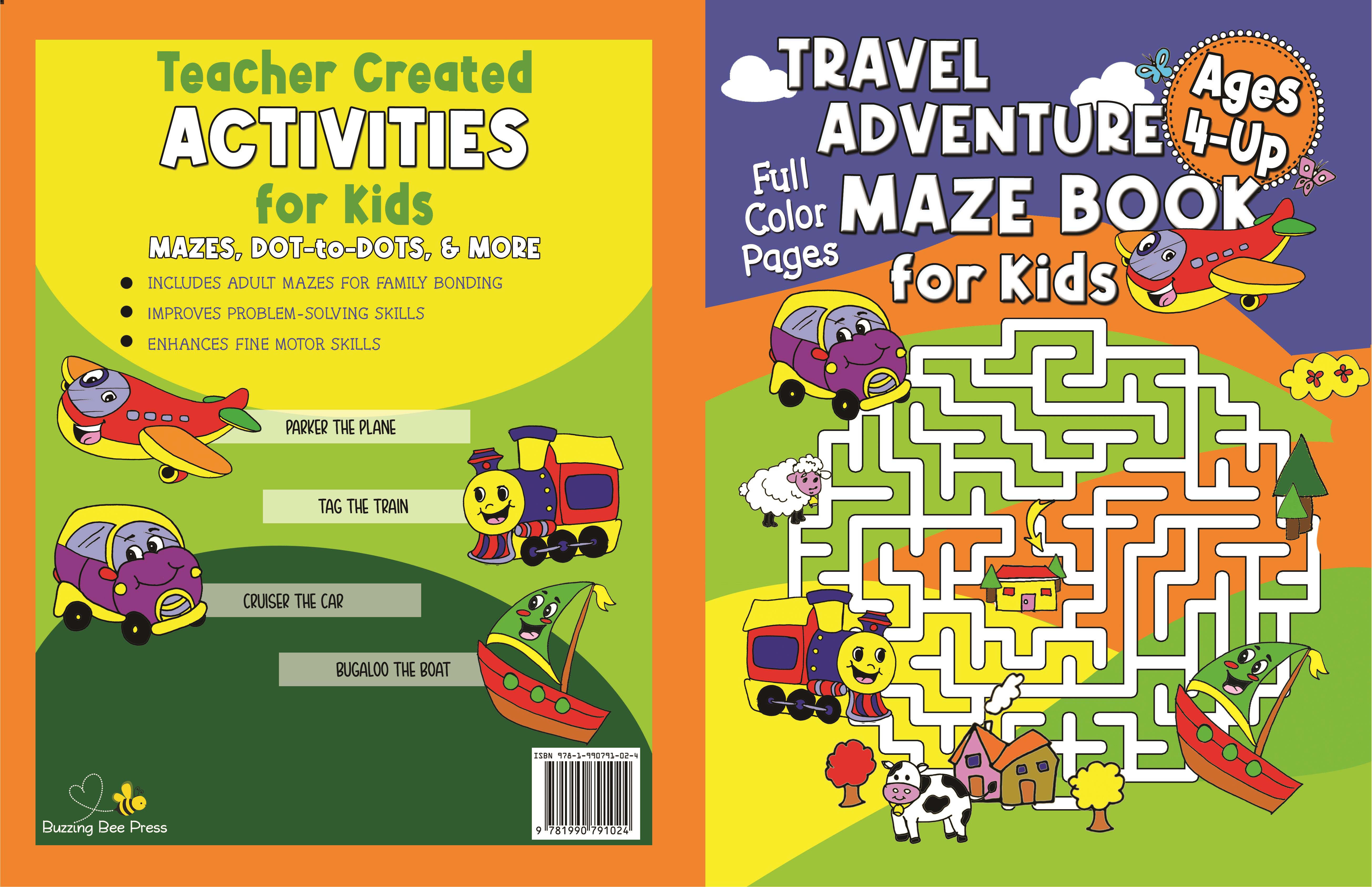 Travel Adventure Maze Book for Kids: Full Color Interior by Duff ...
